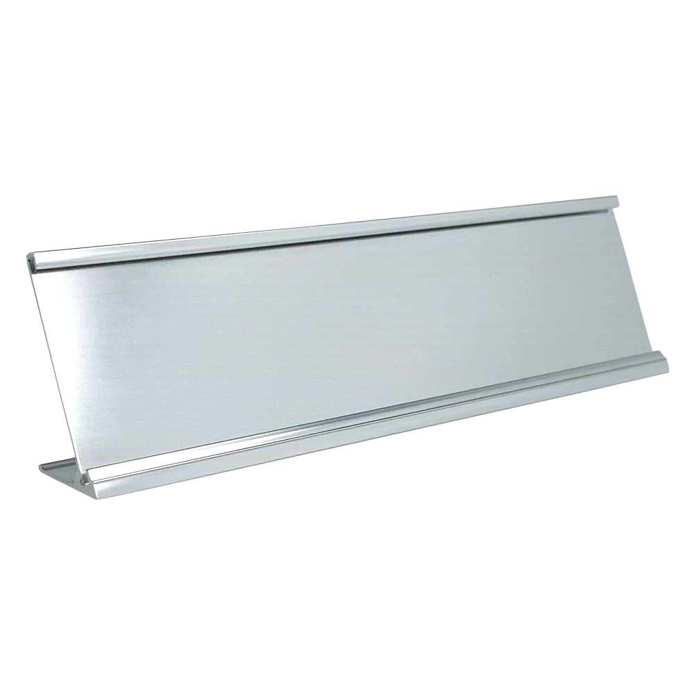 2X8 Silver Metal Desk Holder