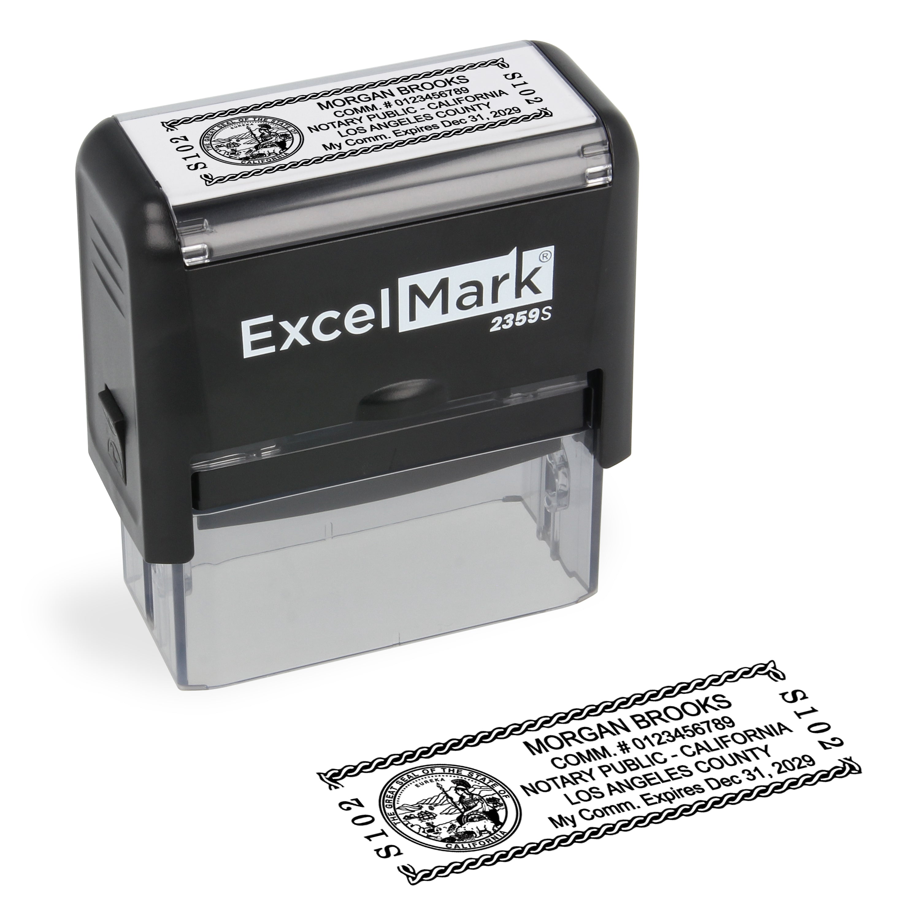 Self-Inking California Notary Stamp