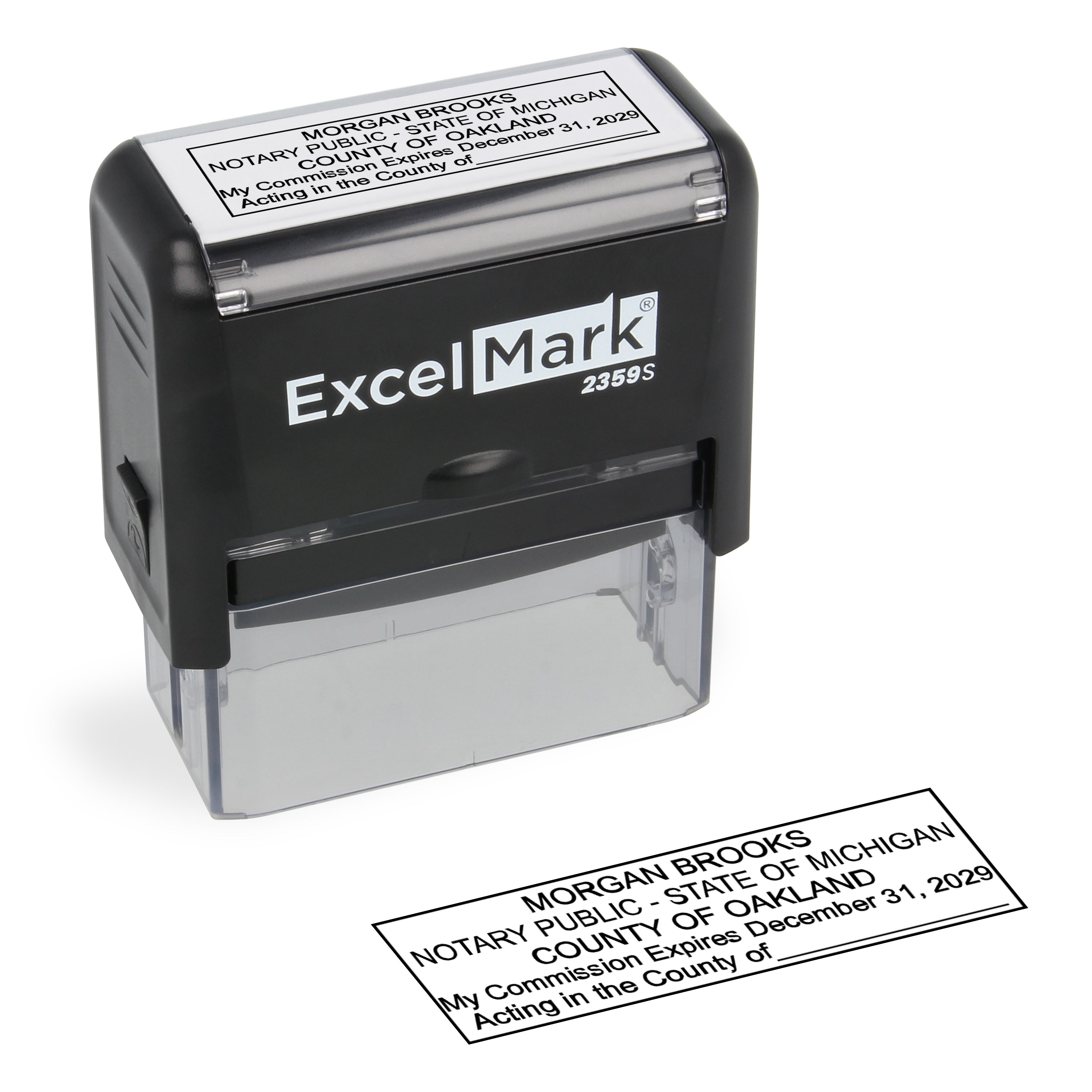 Self-Inking Michigan Notary Stamp