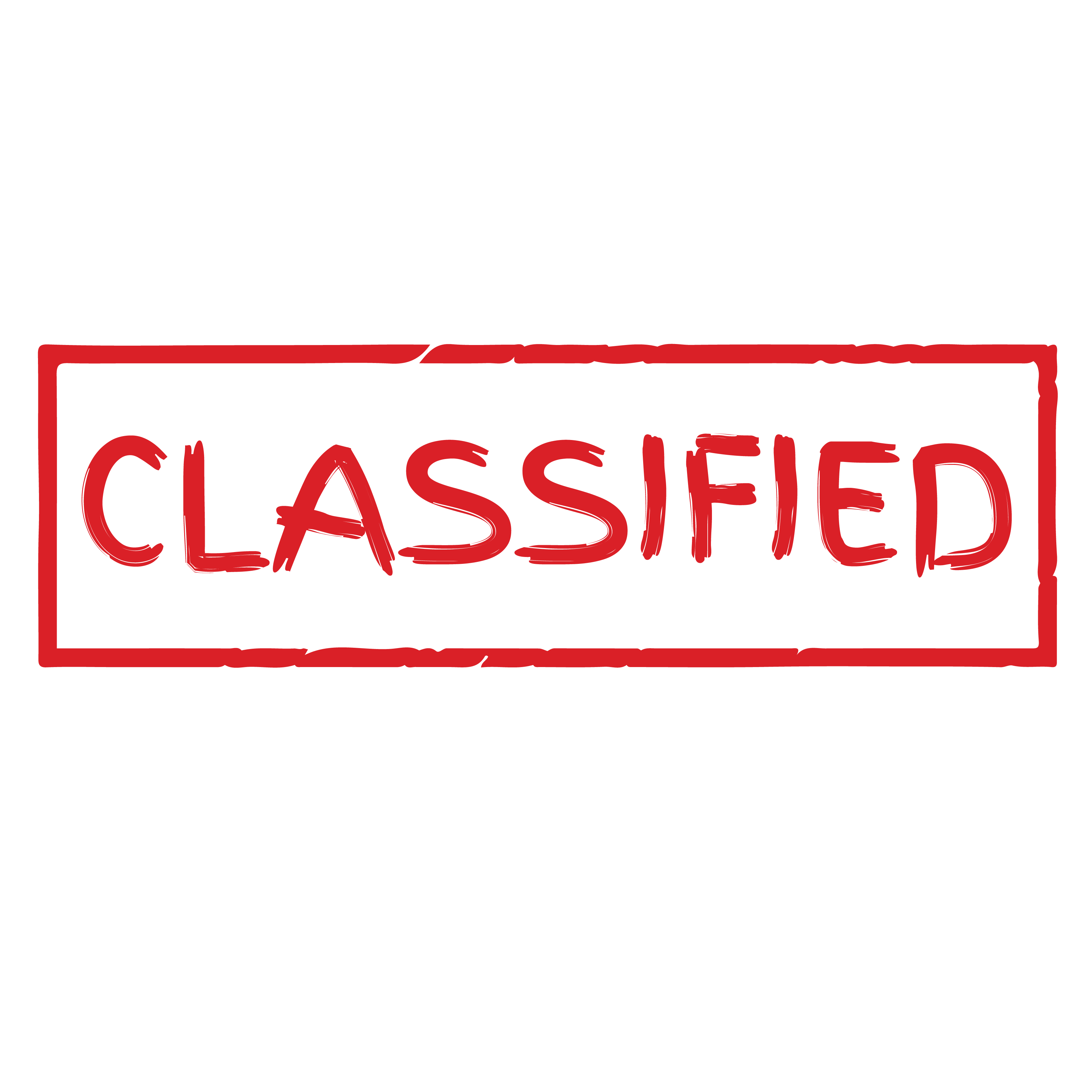 Brush CLASSIFIED Stamp