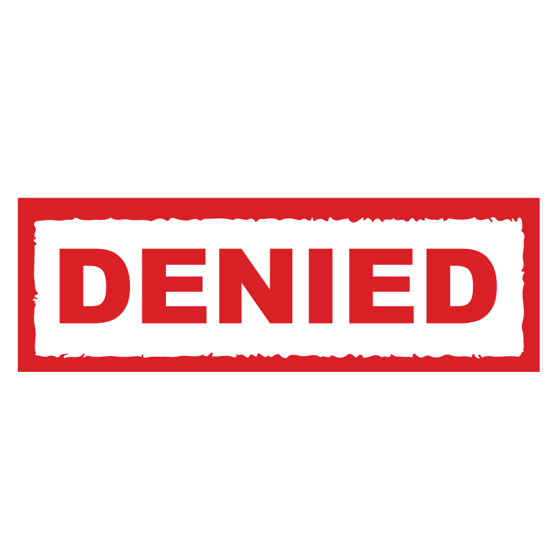 Box DENIED Stamp