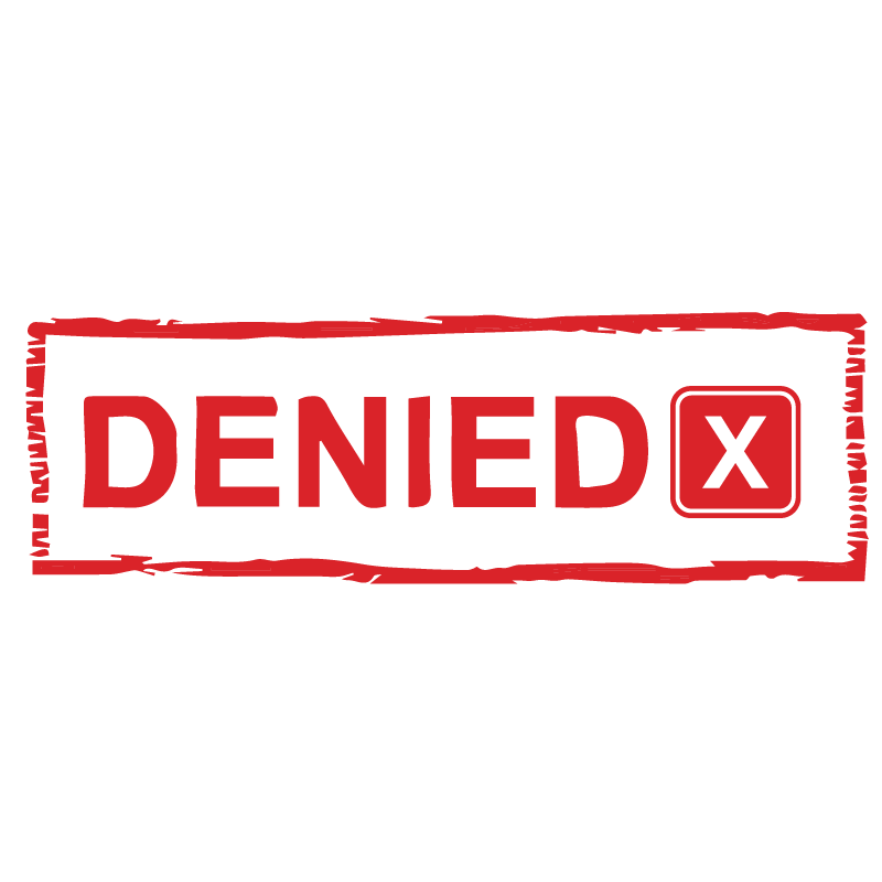 X DENIED Stamp