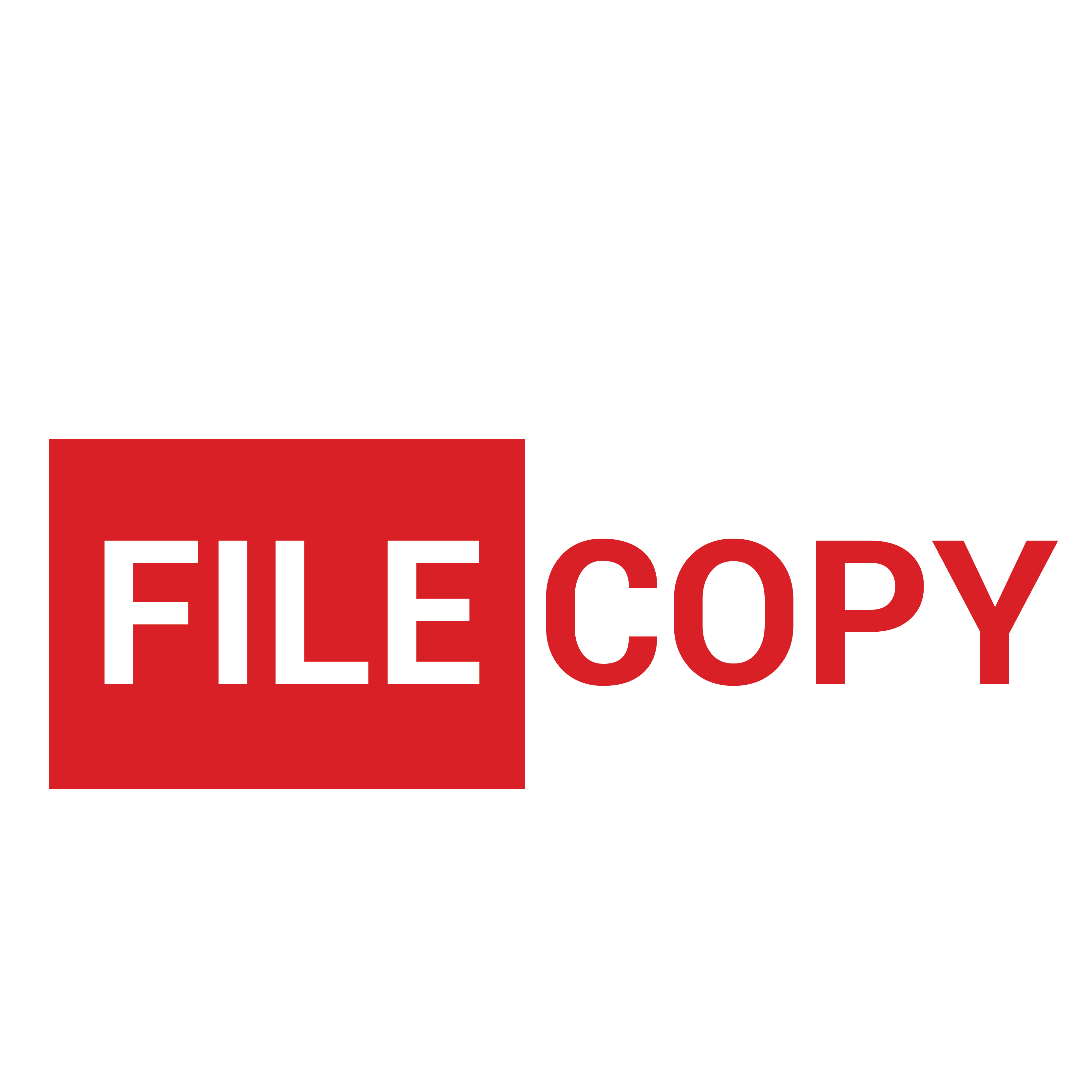 Block FILE COPY Stamp