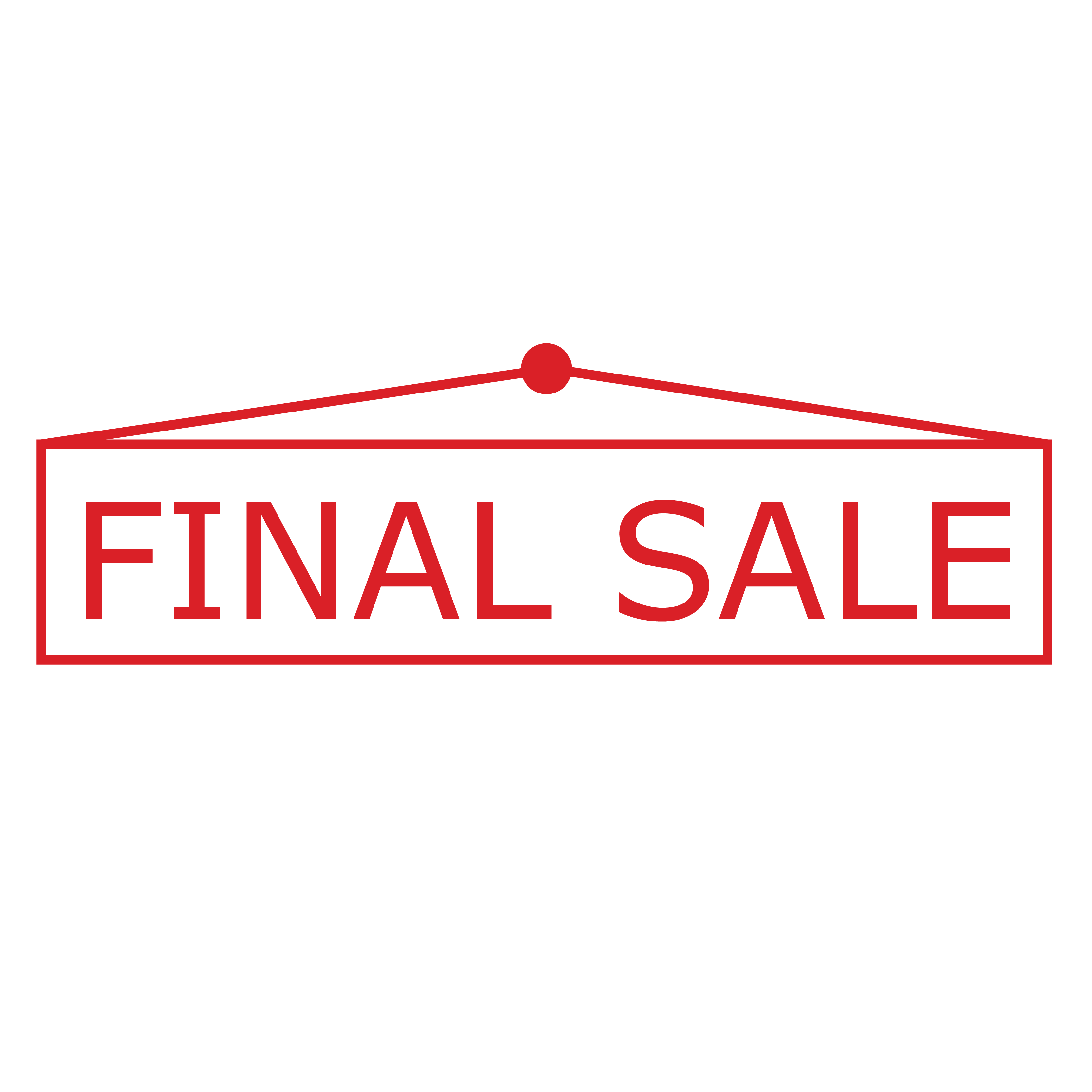 Sign FINAL SALE Stamp