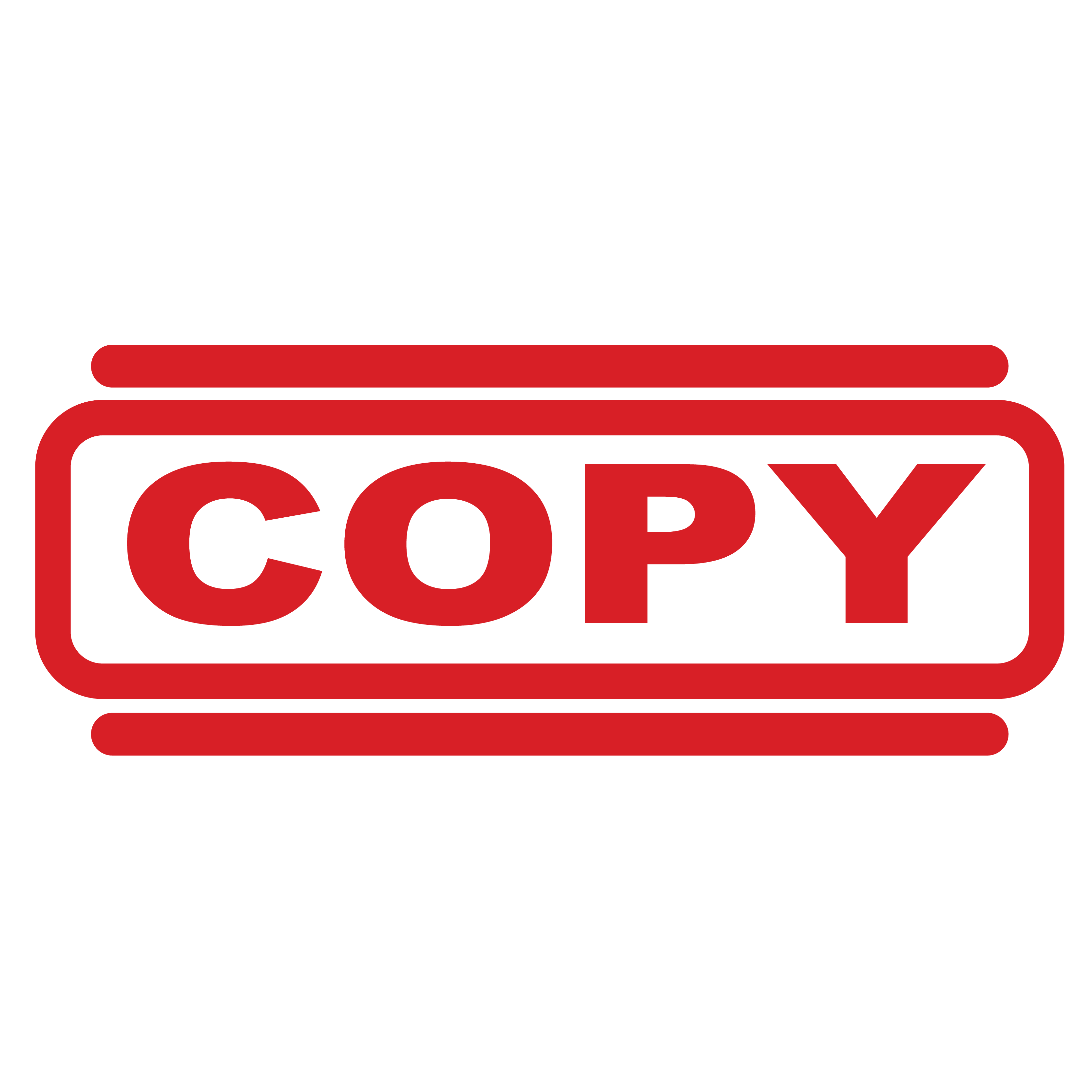 Double Line COPY Stamp