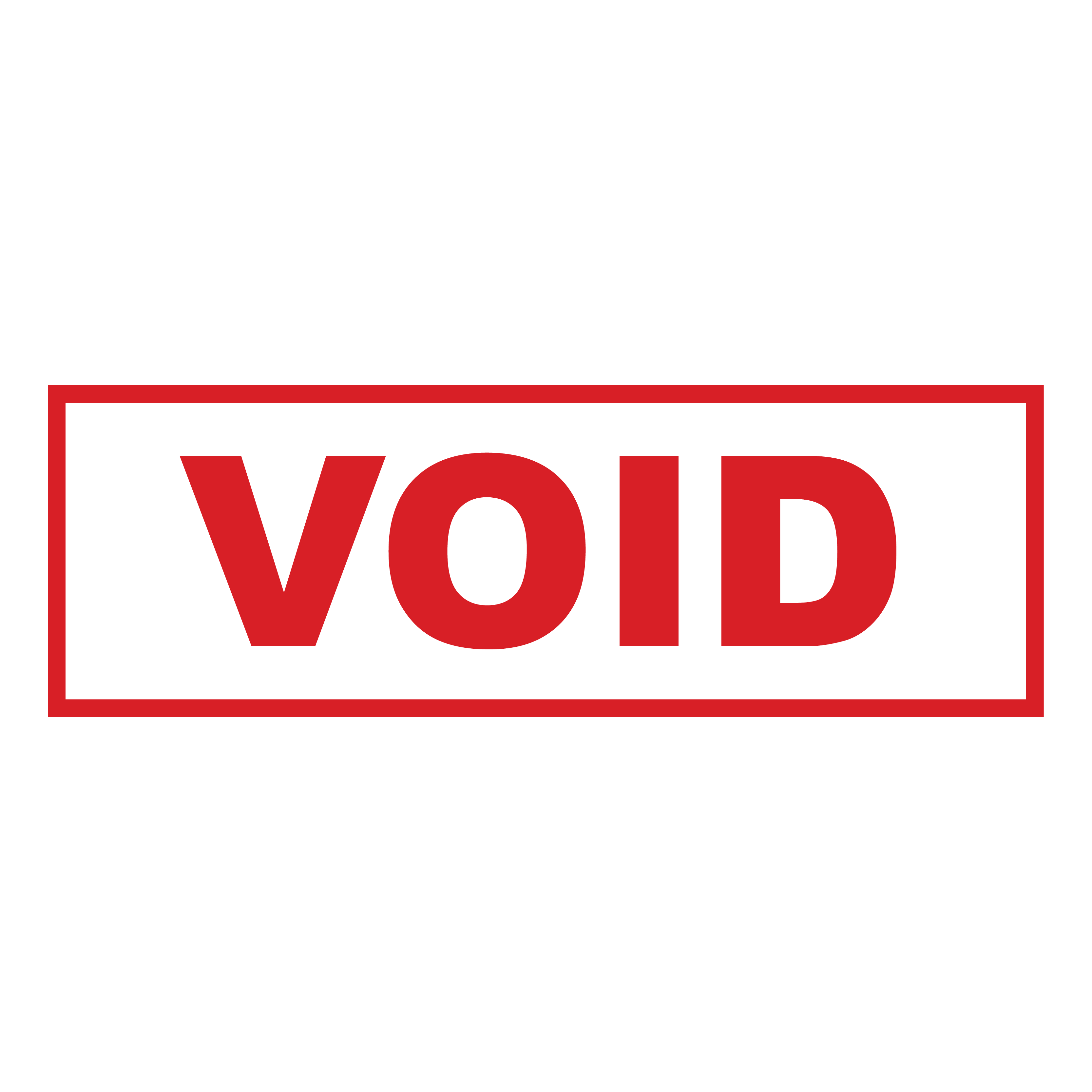 Box VOID Stamp