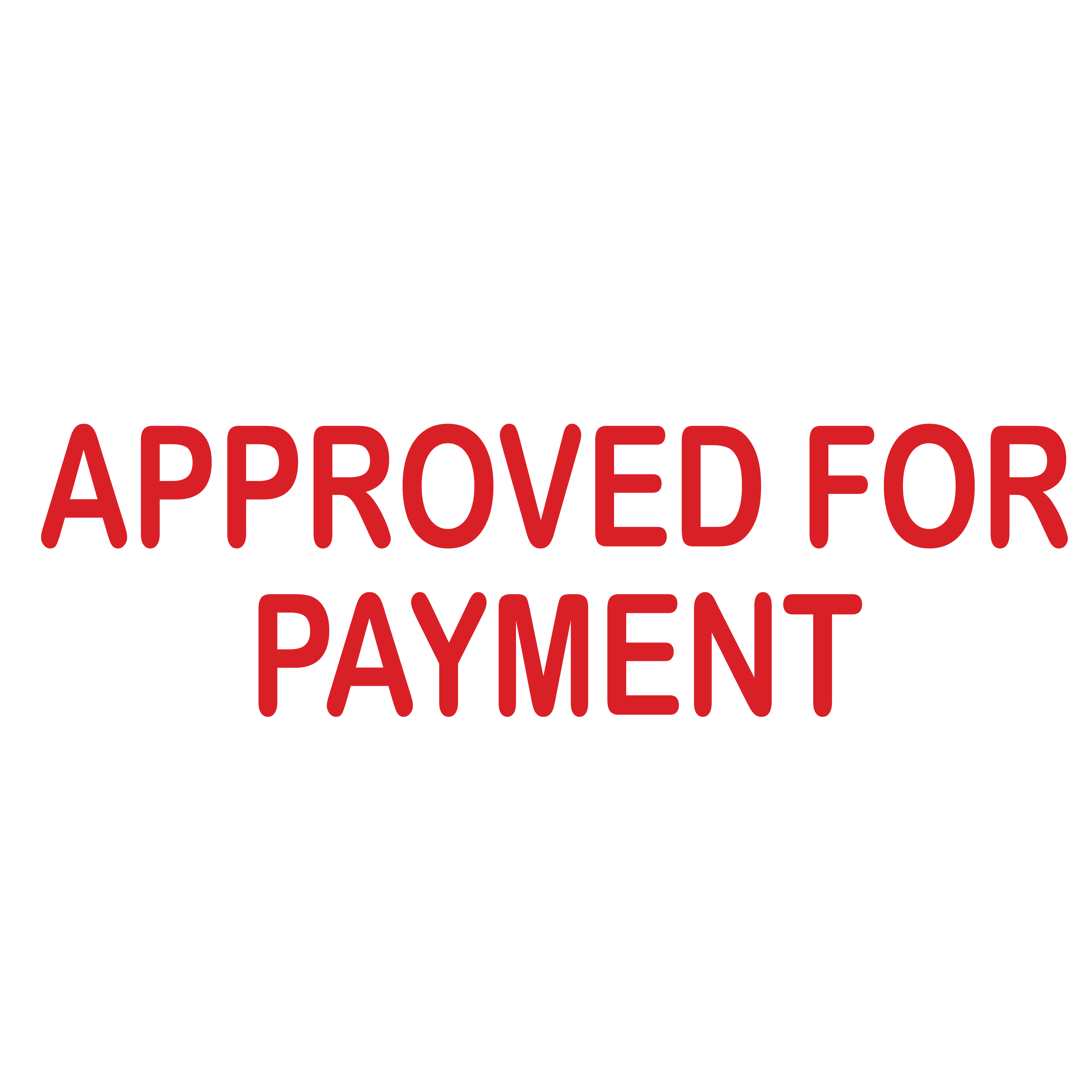 APPROVED FOR PAYMENT Stamp