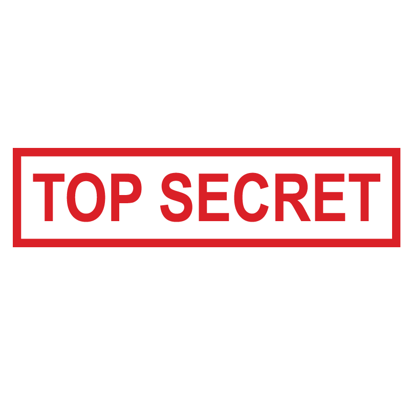 Top Secret Stamp Transparent