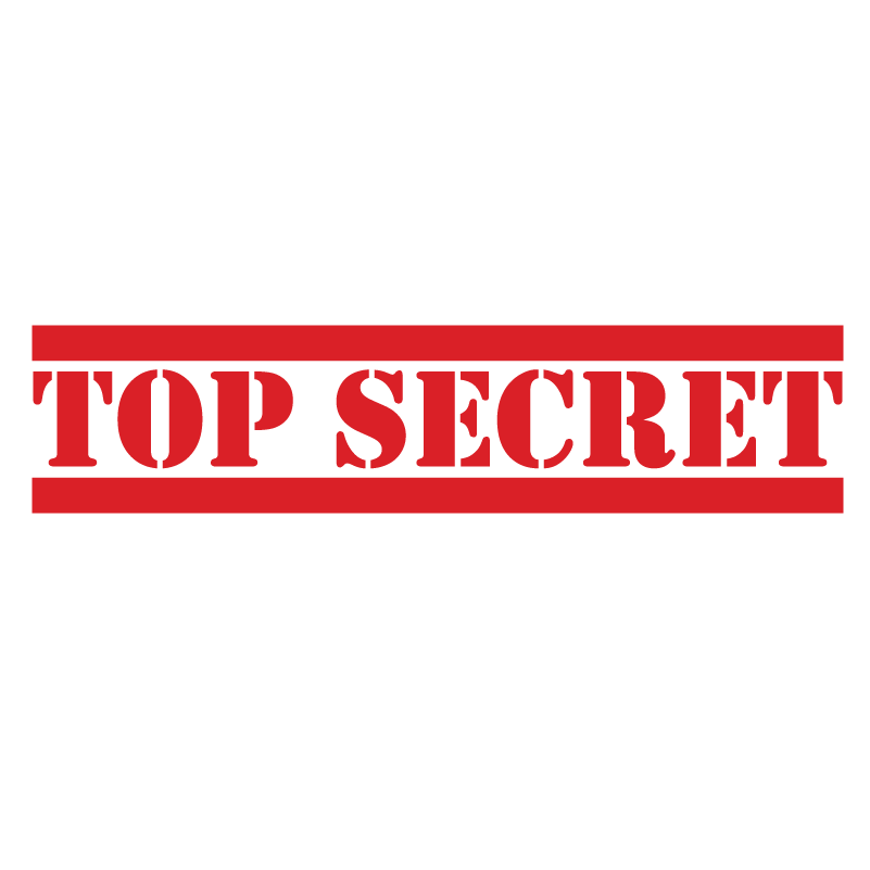 Top Secret Stamp Transparent